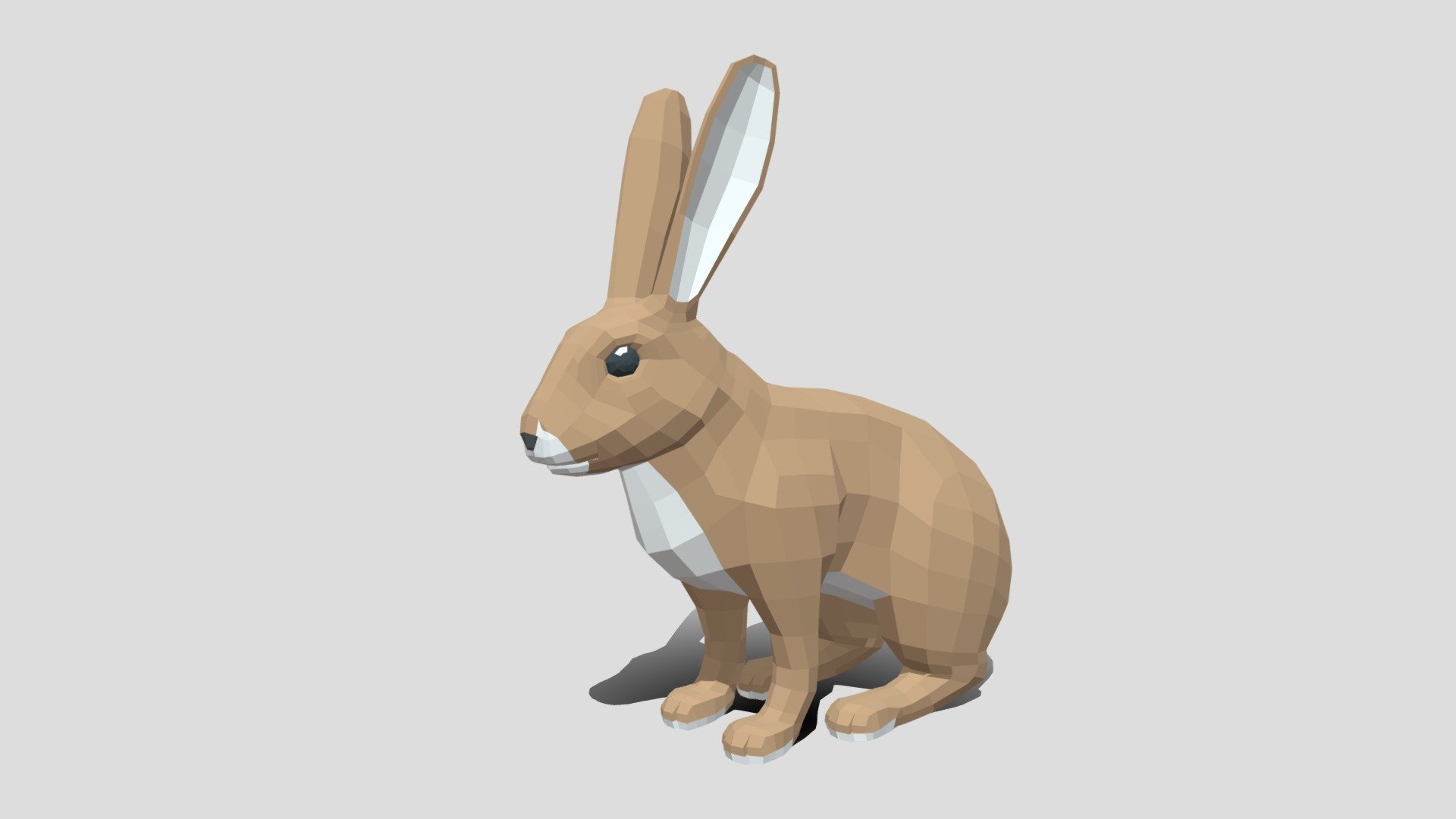 Low Poly Cartoon Rabbit - Buy Royalty Free 3D model by chroma3d ...