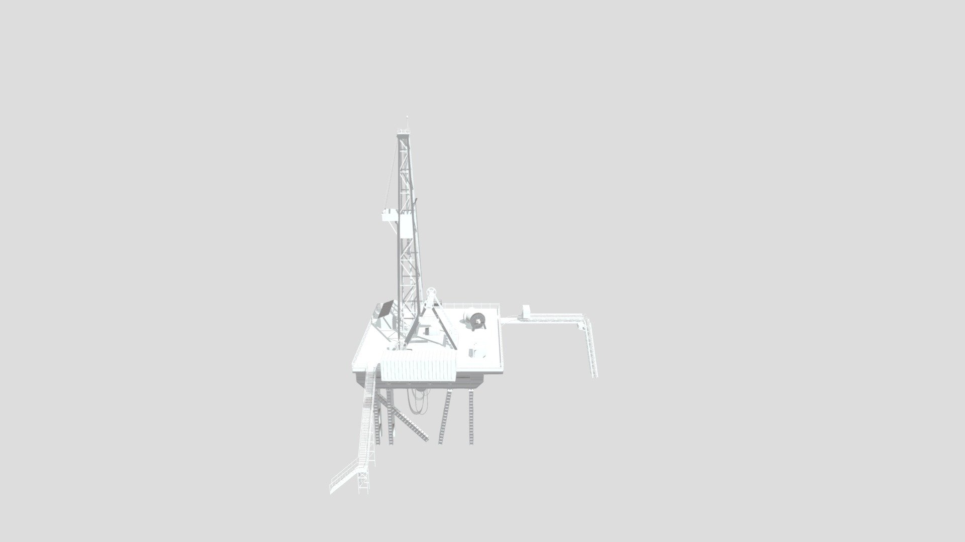 Oil Rig - 3D model by Alireza (@afrasiabpour) [f5d2fe0] - Sketchfab