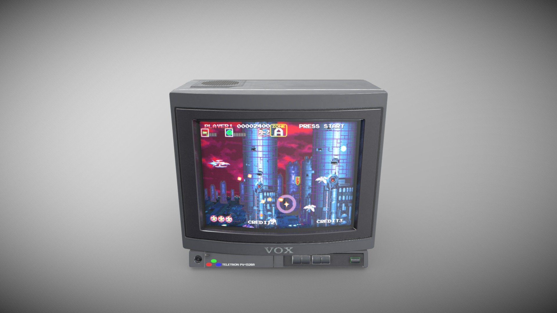 CRT TV - Buy Royalty Free 3D model by kitnxi [f5d3de5] - Sketchfab Store