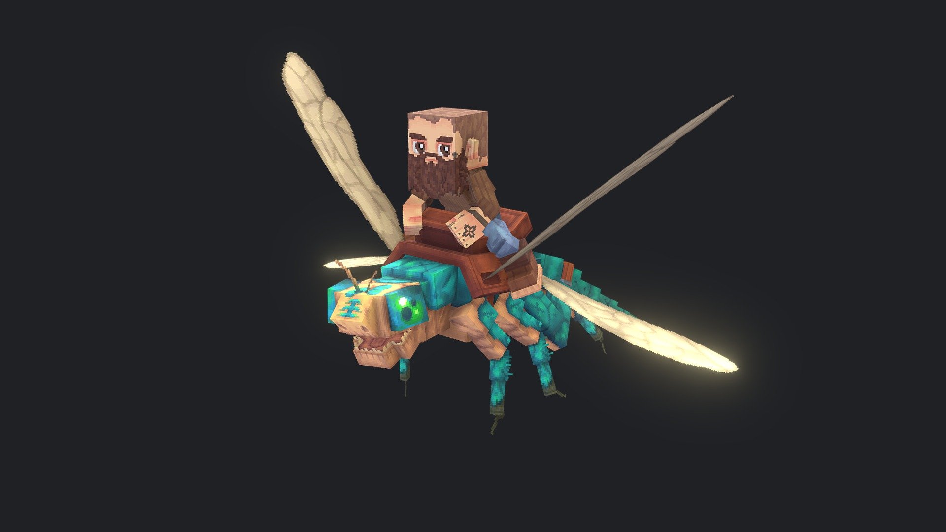 Dragonfly mount - HYTALE - 3D model by Tourne_Vis (@tournevis) [f5d4225 ...