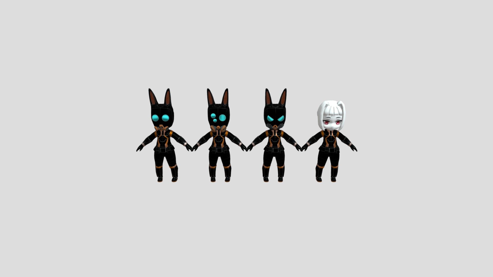 [Library of Ruina][Lobotomy Corp] - Rabbit Squad - Download Free 3D ...