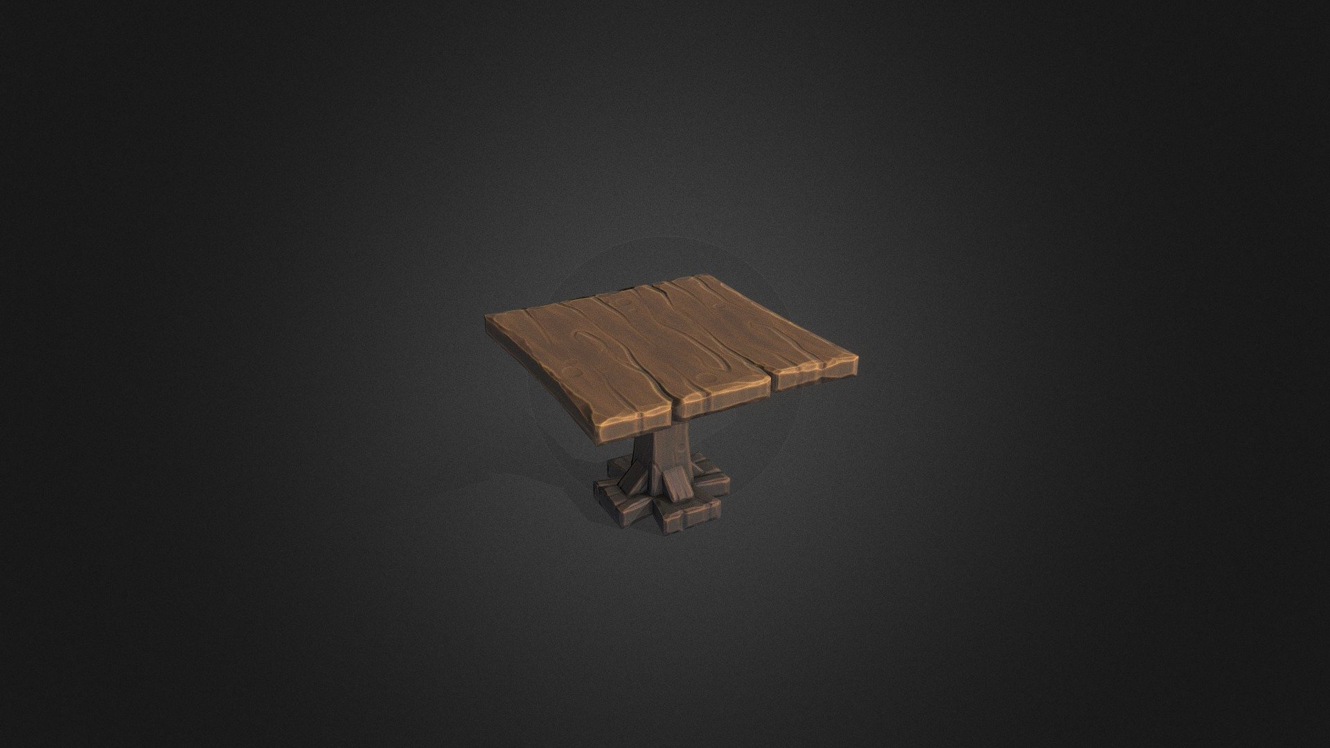 Stylized Low-poly Wood Table - Download Free 3D model by Rocco ...