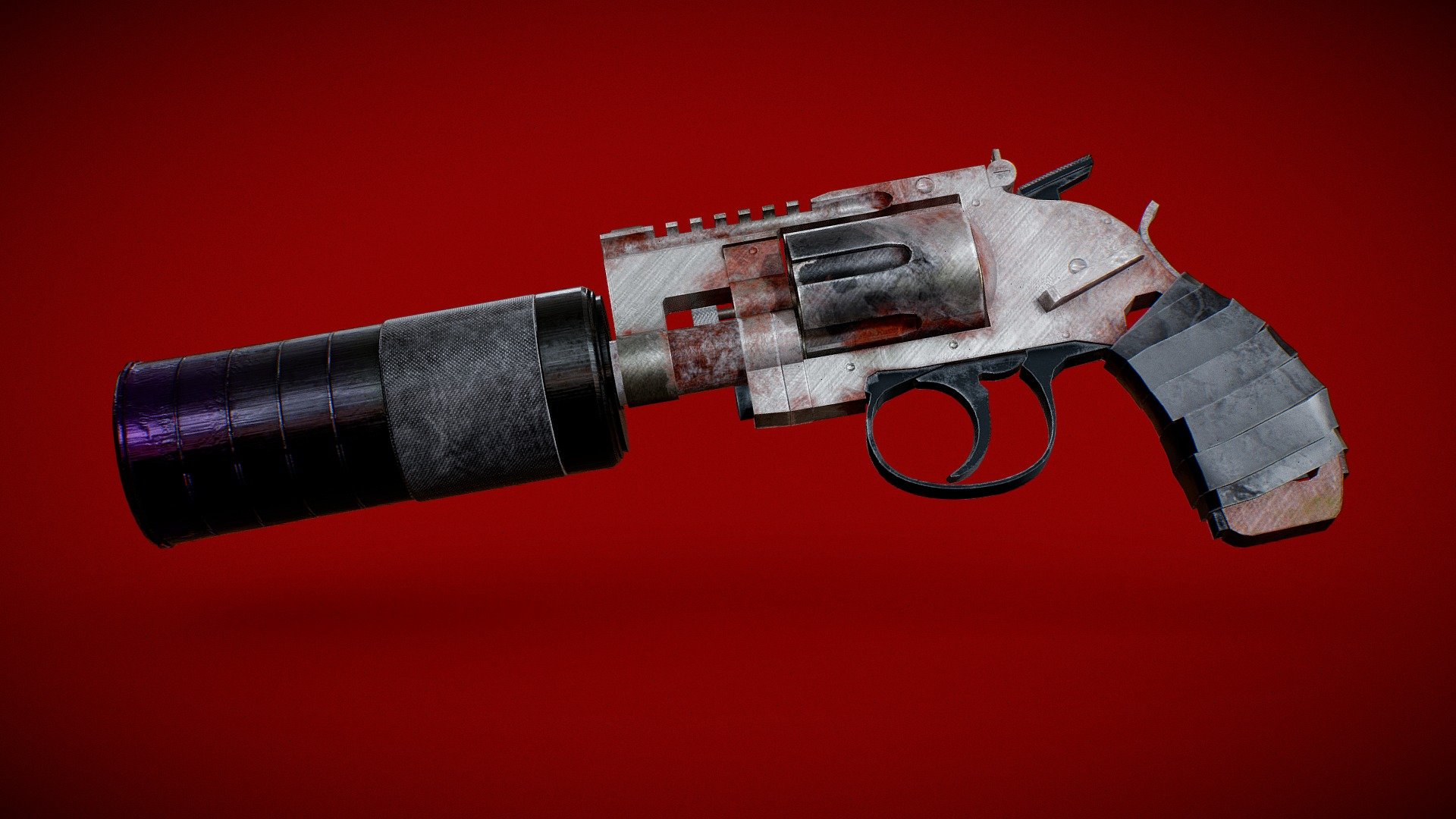 Scrap Revolver - Download Free 3D model by Volodymyr Tishkov ...