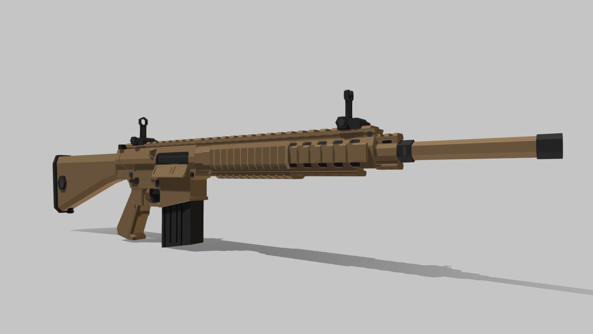 Low Poly DMR-M110 - 3D model by CastleBravo (@BravoCastle) [f5dd469 ...