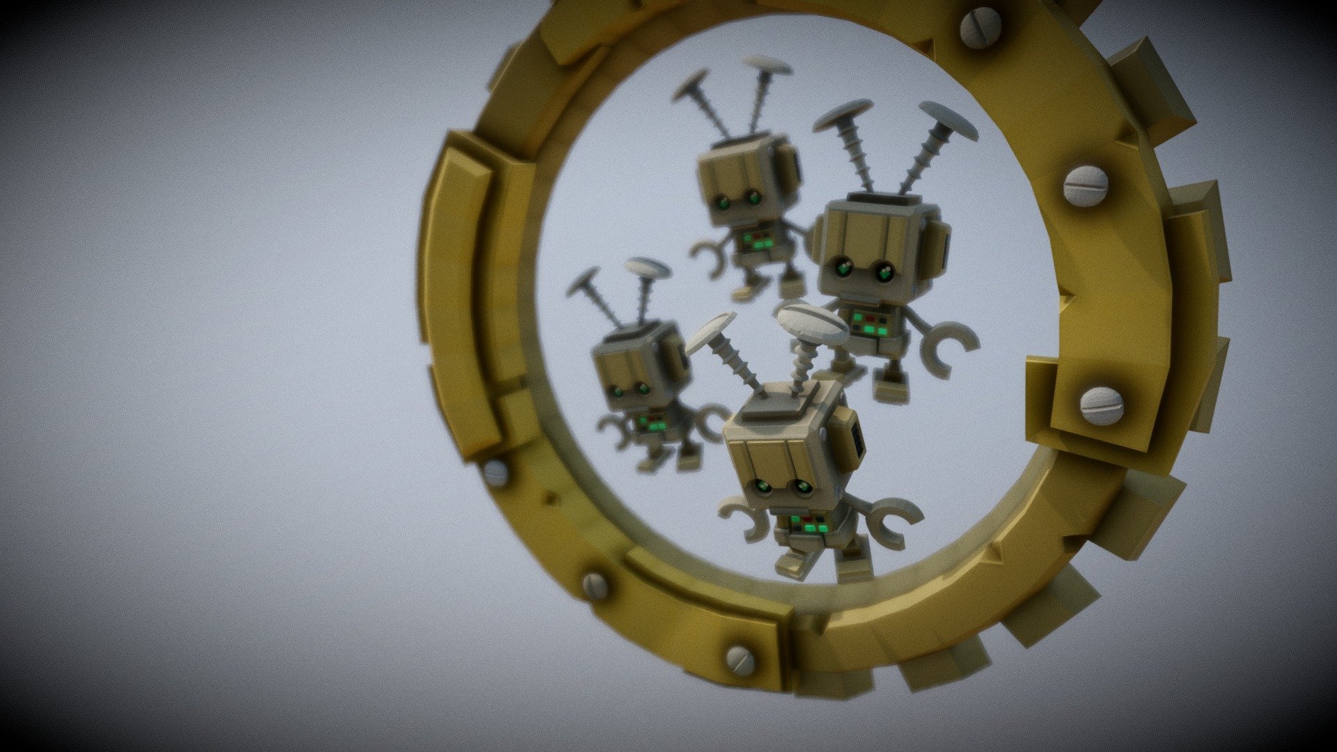 Steampunk Robots Defenders - 3D model by carlestenorio [f5e0354 ...