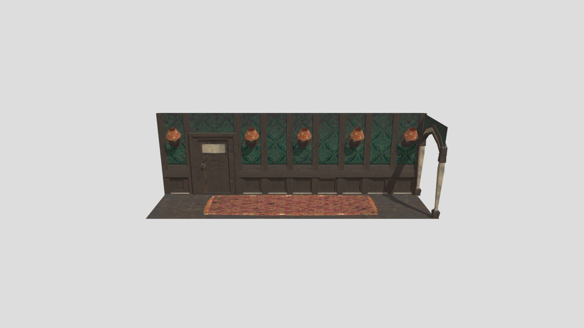 hallway - 3D model by t0ny32342 [f5e0904] - Sketchfab