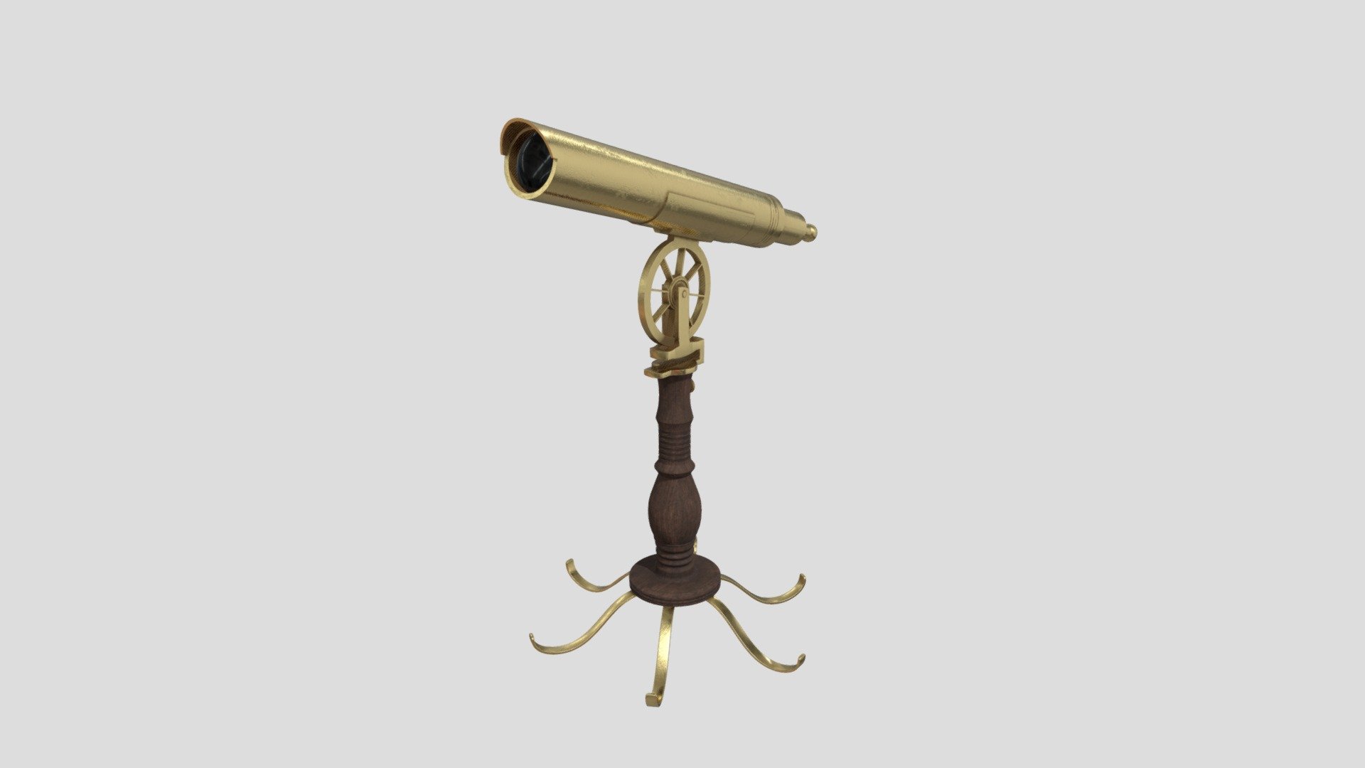 Vintage table telescope - Download Free 3D model by gppanicker [f5e19ed ...