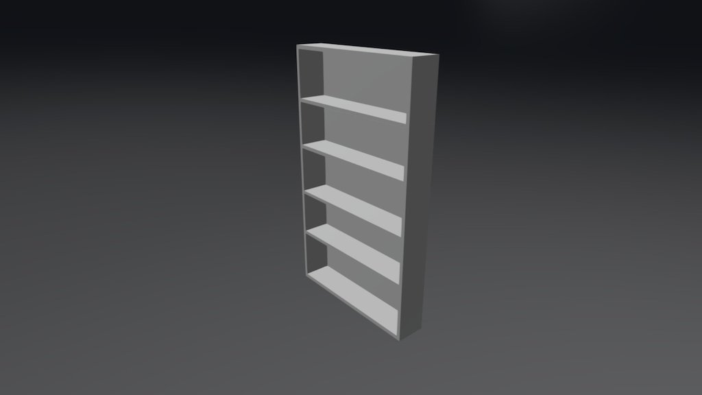 Bookshelf - 3D model by dgm343 [f5e54f2] - Sketchfab