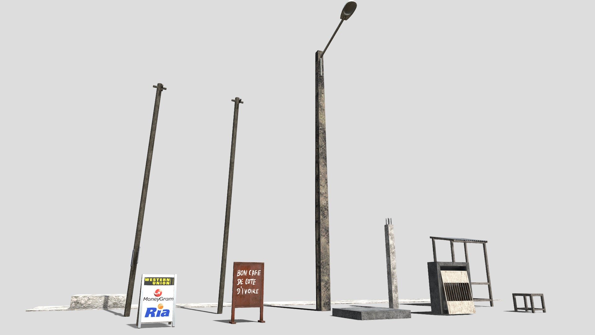 Town Props - Buy Royalty Free 3D model by Sengchor [f5e5d42 ...