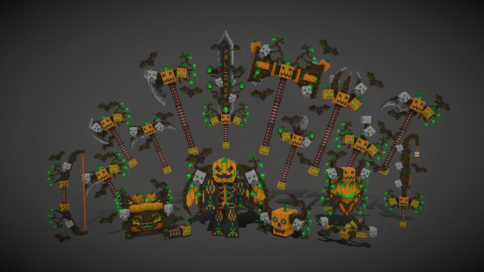 Halloween Abracadabra Weapon Set - 3D model by MickeySr [f5e6368 ...