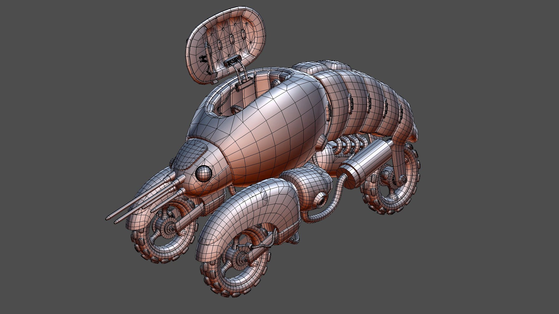CrayFish Vehicle - 3D model by cesar1londono [f5e9b54] - Sketchfab