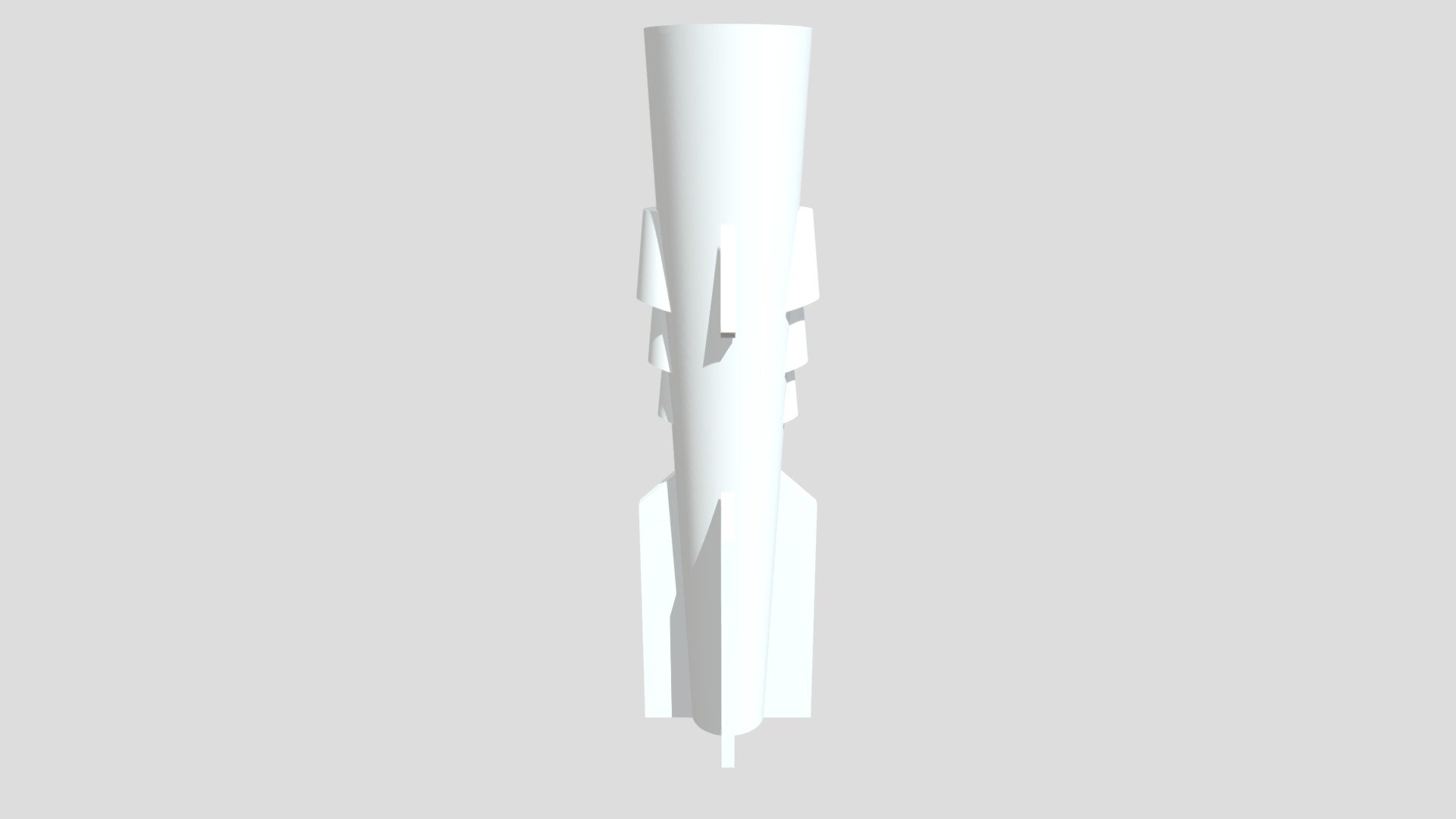 Thinner Rocket (Meshed) - 3D model by Feverbacon [f5ea4f0] - Sketchfab