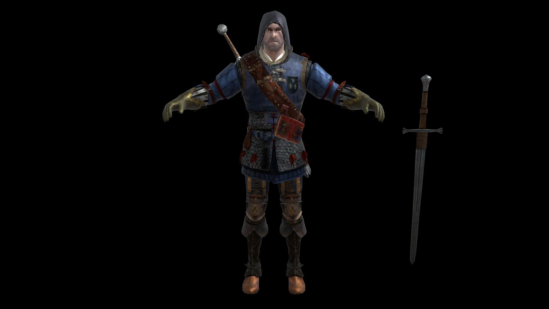 Geralt of Rivia (low poly) - Download Free 3D model by Götz von ...