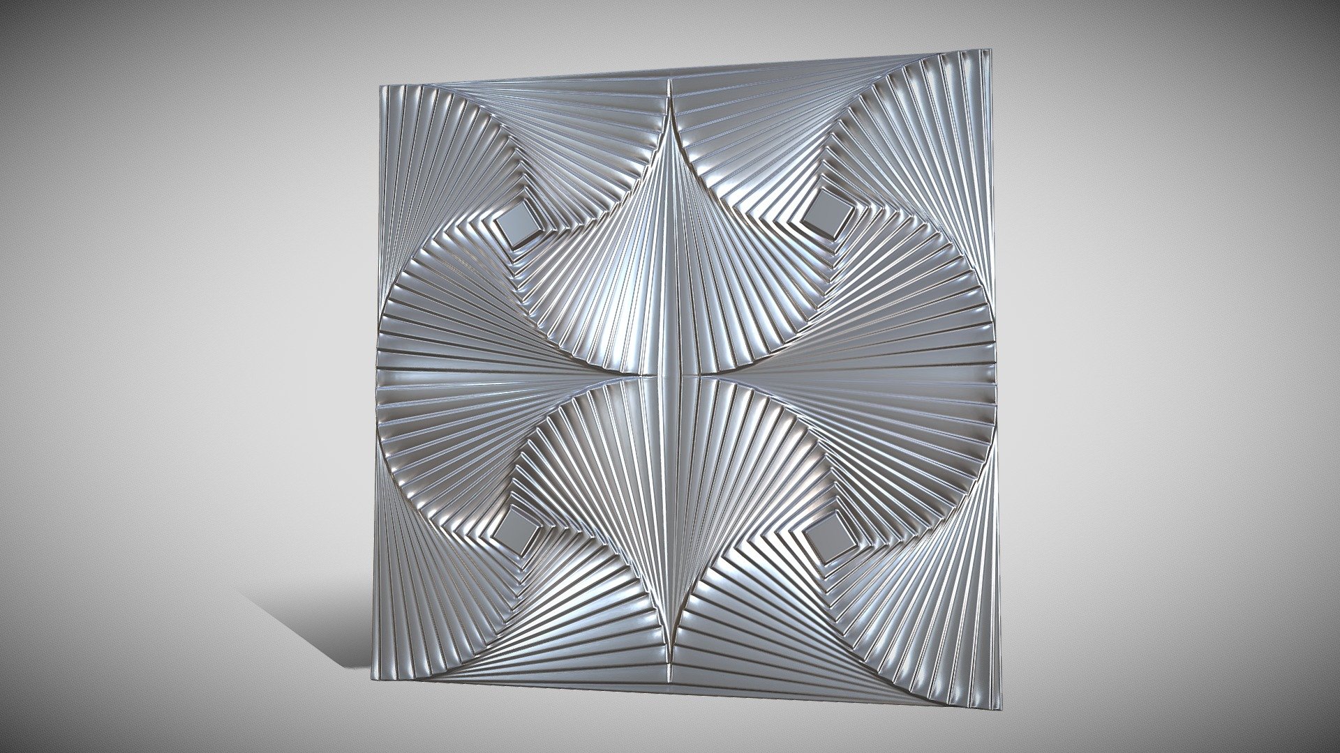 Bas-relief "Geometry One" 3d file for CNC - 3D model by bonitum ...