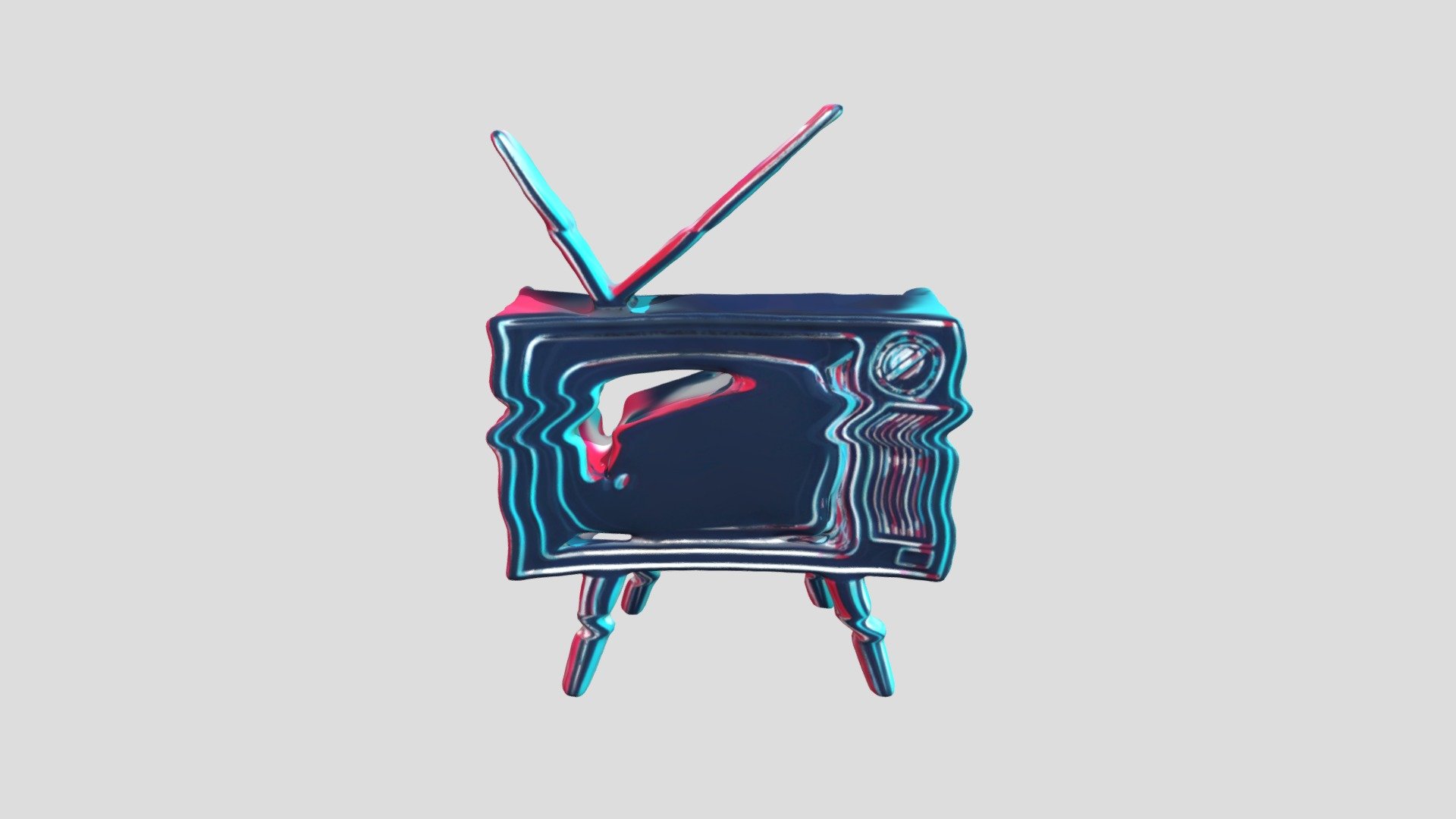 Retro Psychedelic TV 3D Design - Download Free 3D model by mikaelel ...