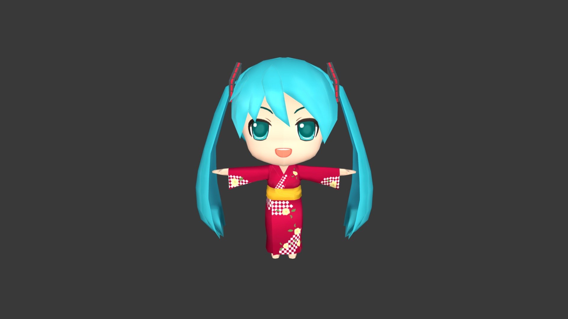 Miku - 3D model by gsn965317 [f5f801d] - Sketchfab