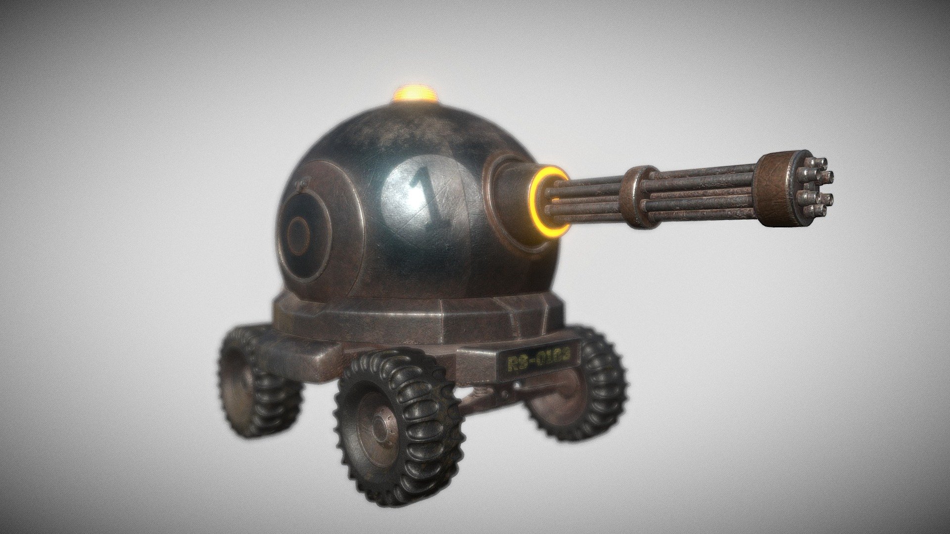 Stylized Military Bot - Download Free 3D model by Rohith_Kondi [f5f8953 ...