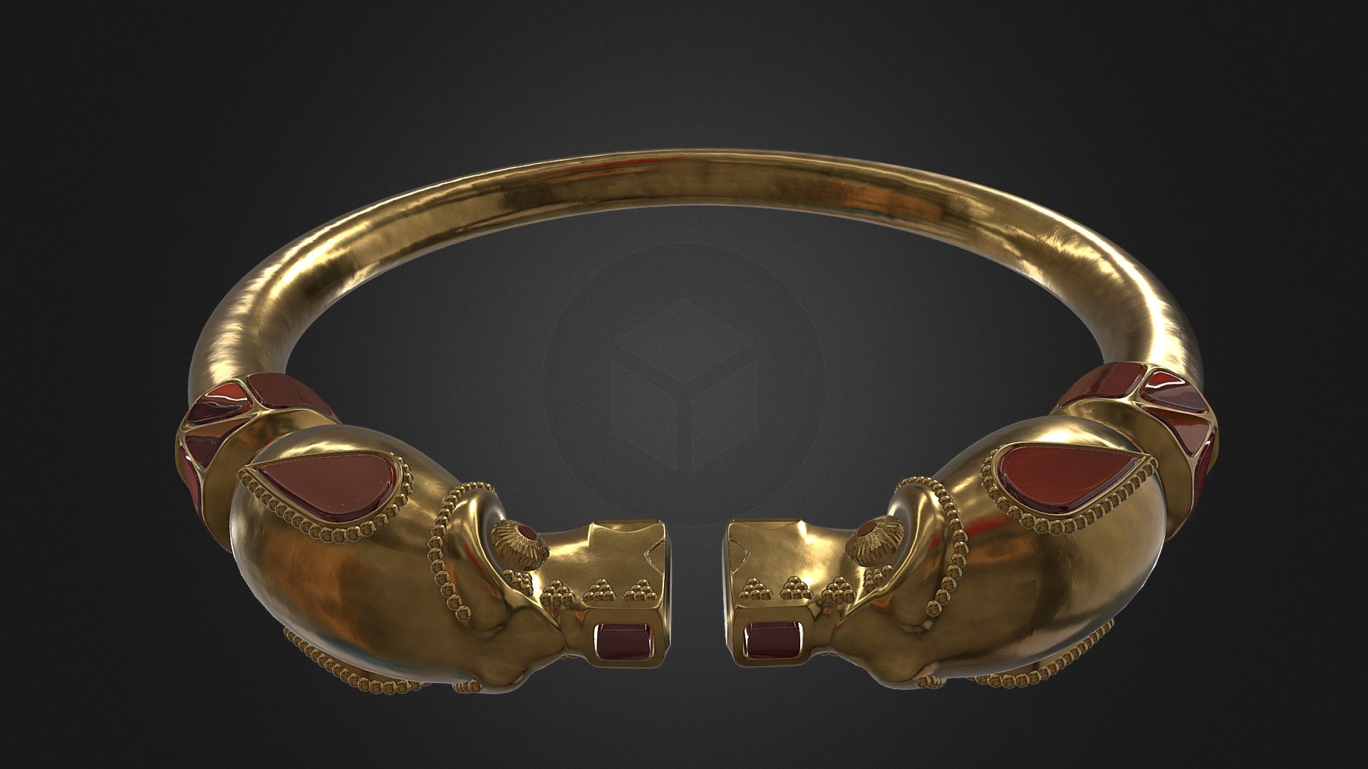 Hunnish Bracelet - 3D model by BilgeBitig [f5f93f7] - Sketchfab