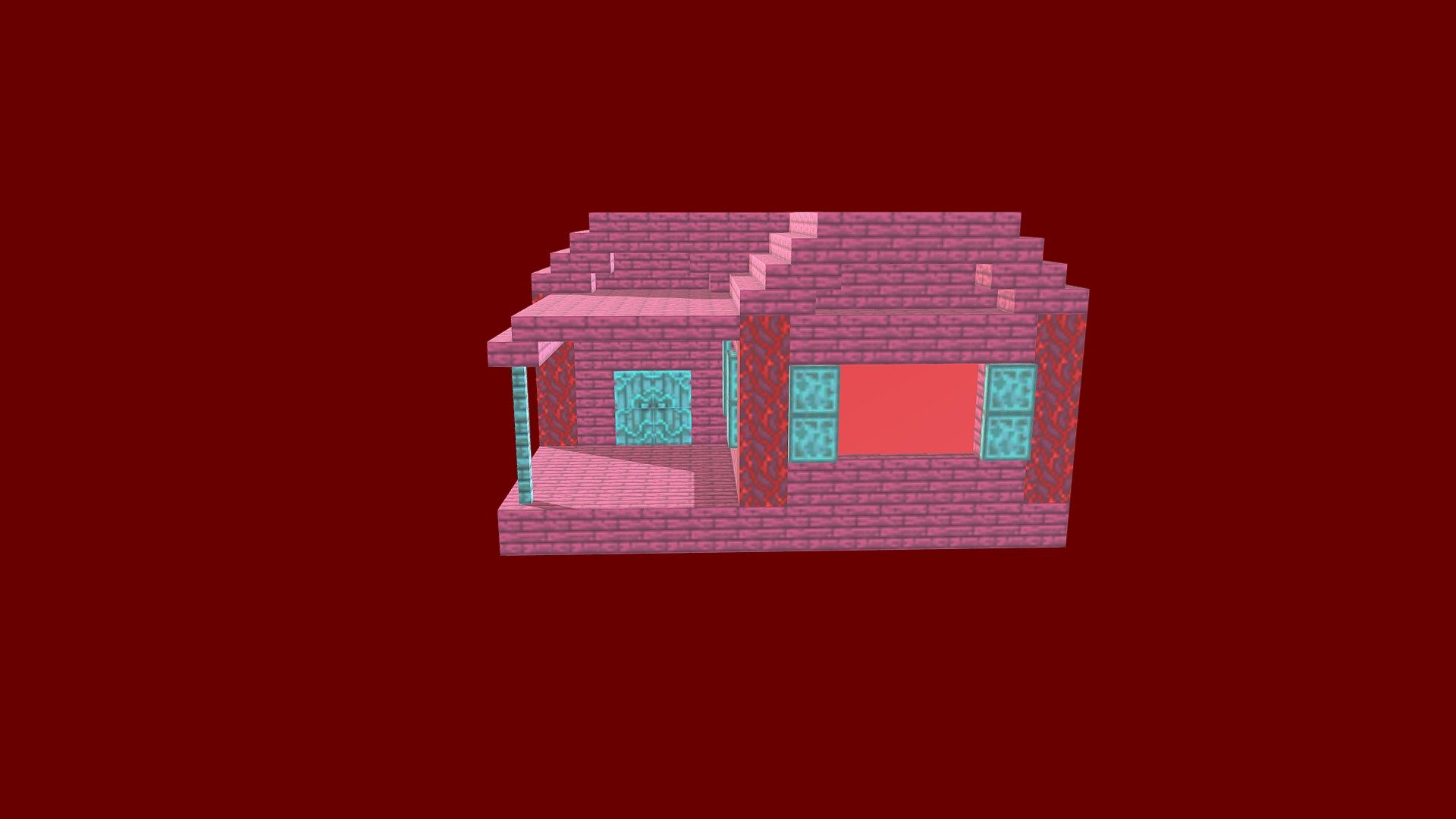 Minecraft Nether Hut - 3D model by MunstersMovieCinema23 [f5f9ac6] - Sketchfab