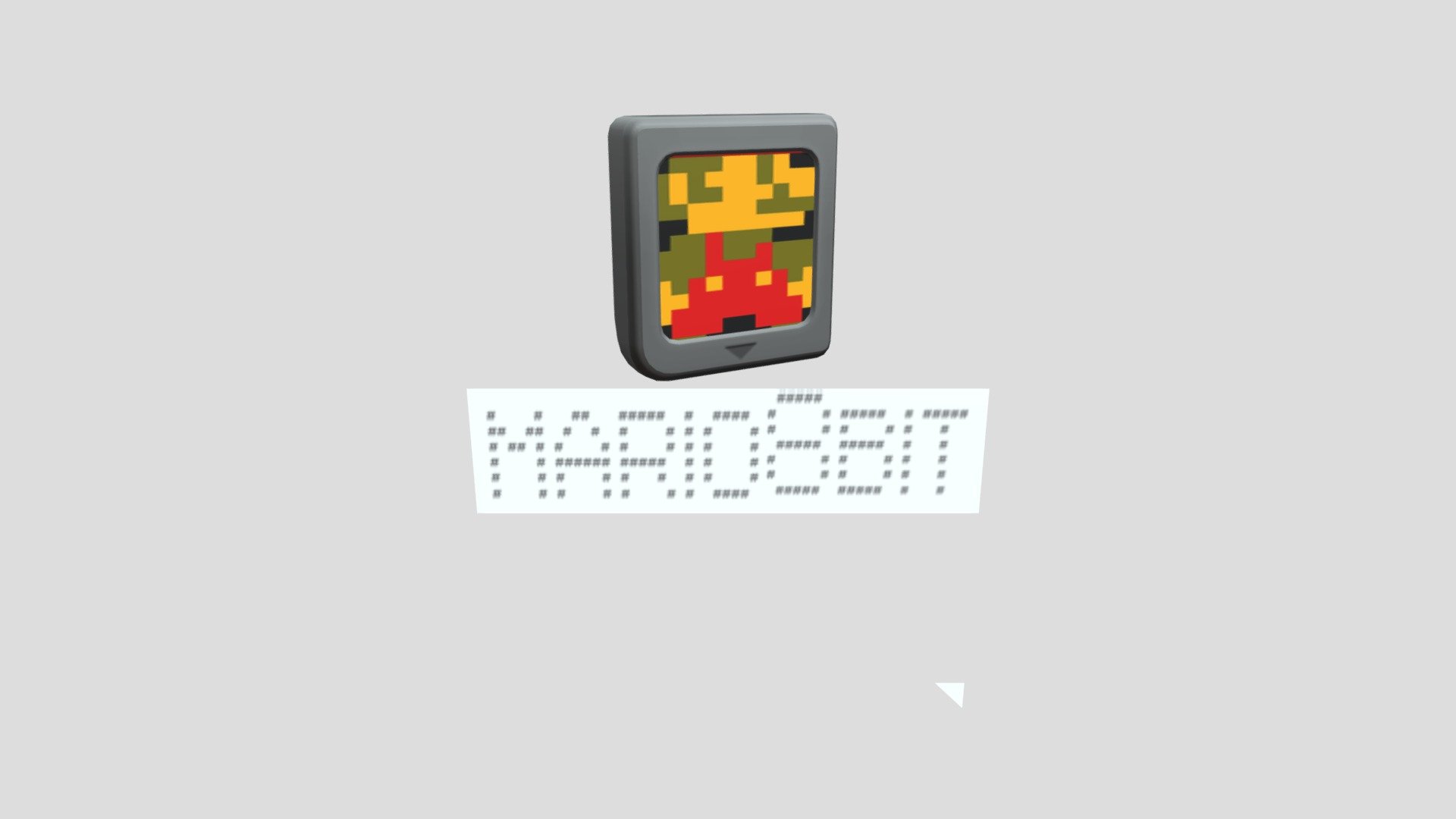Mario 8 bit - 3D model by everything2-0 [f5fa585] - Sketchfab