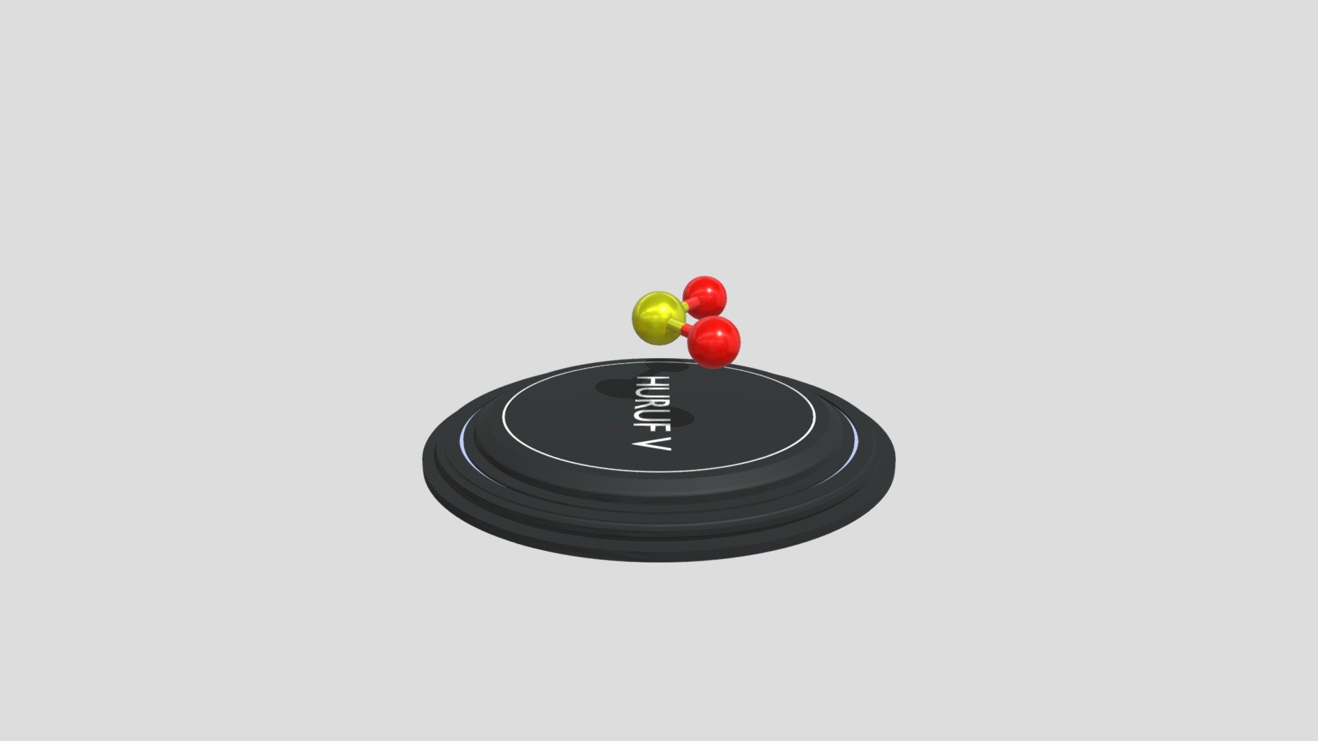 Bentuk V (AX₂E) - Download Free 3D model by Novita Purnami ...