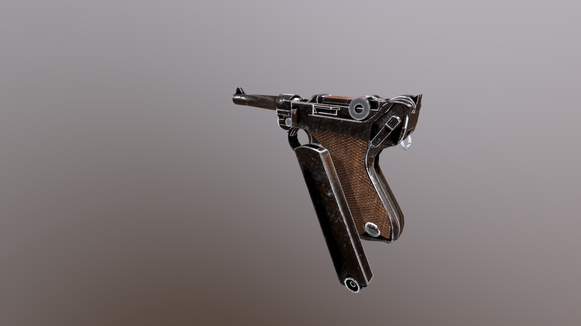 Luger - 3D model by Nagy Béla (@fpsgamesoldal) [f5fcb5f] - Sketchfab
