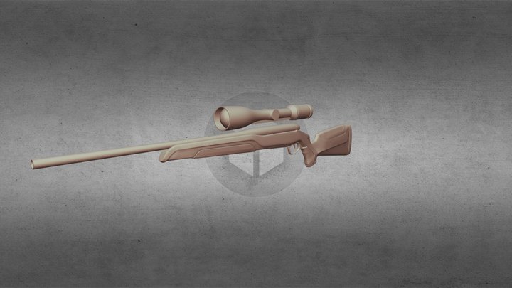 Hunting-rifle 3D models - Sketchfab
