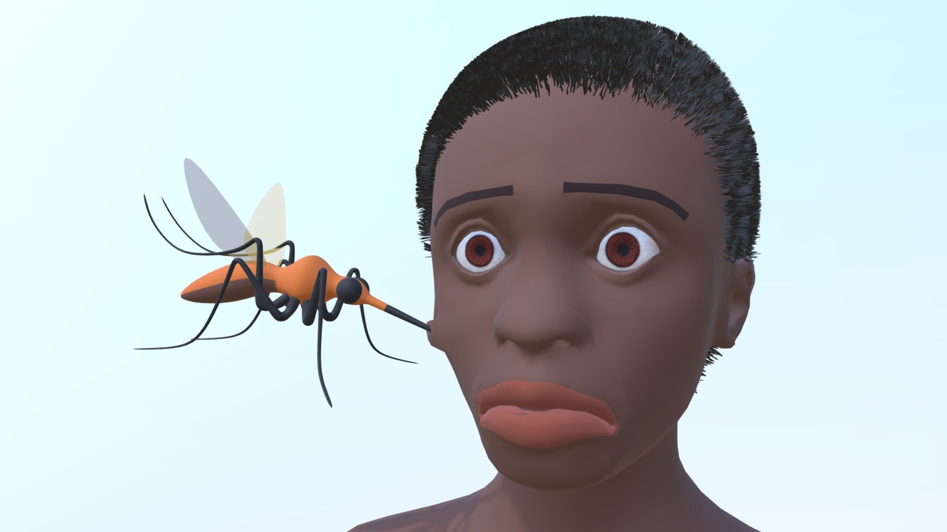 Bug: mosquito biting kid - Download Free 3D model by Vera4Art (@Elvera ...