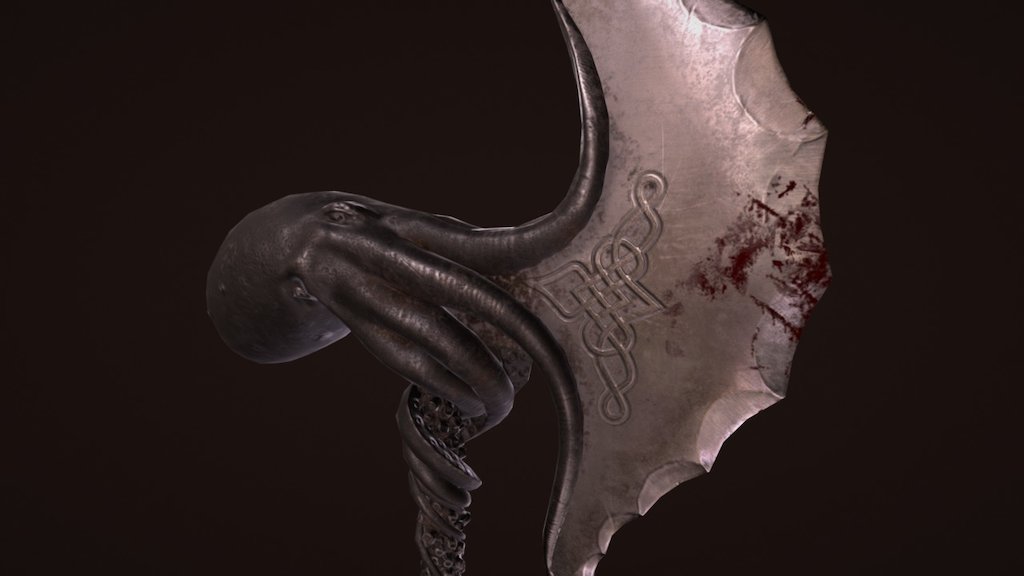 Poseidon's axe Octopus - 3D model by Foktov [f600cf7] - Sketchfab
