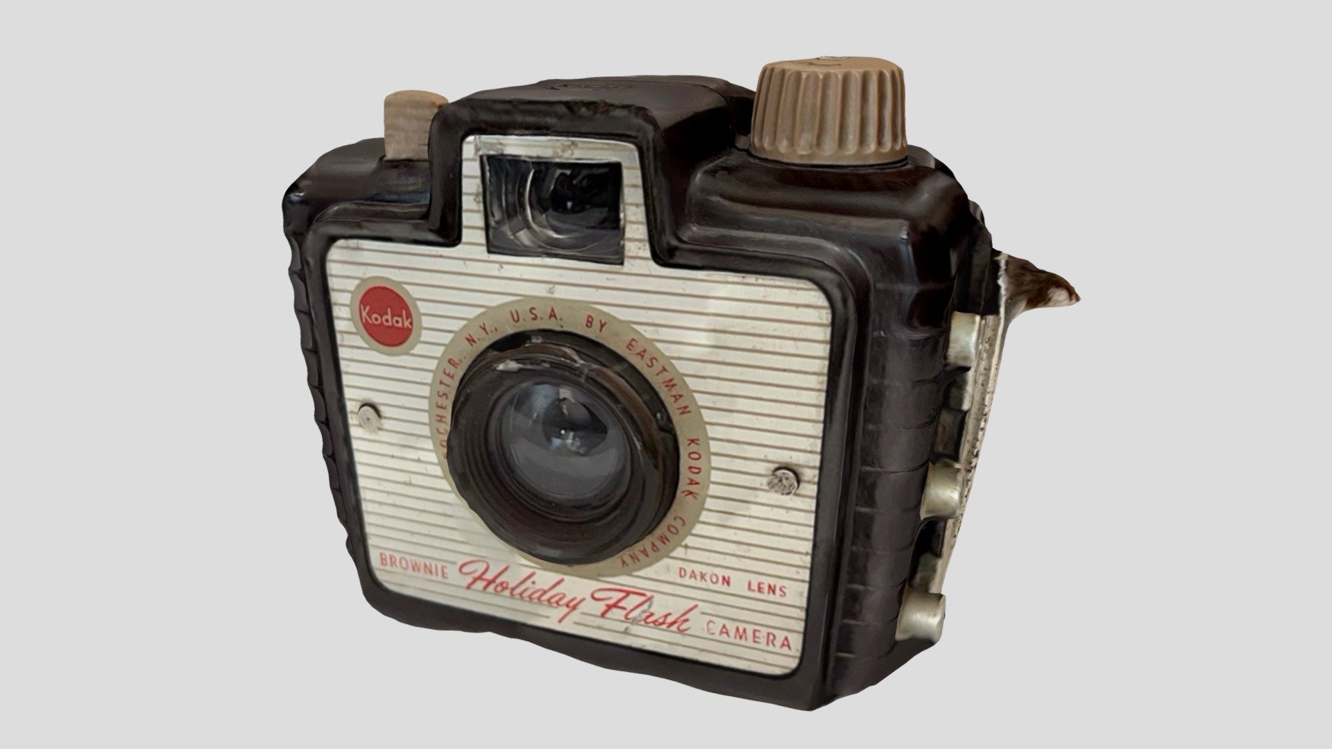 Kodak Brownie Holiday Flash Camera - Buy Royalty Free 3D model by ...