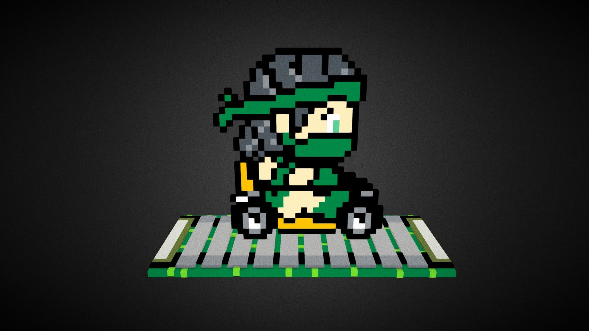 SMK087 - Super Pixel Kart Jade - Buy Royalty Free 3D model by Código ...