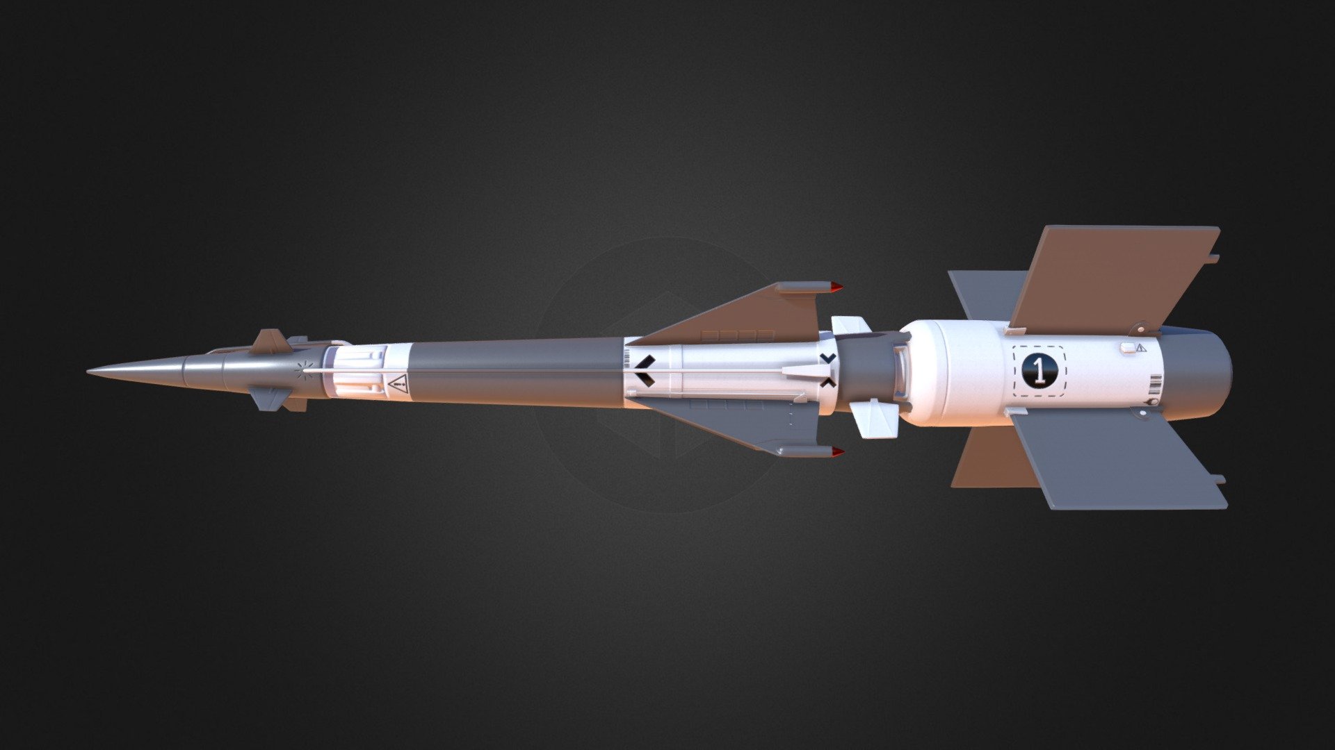 S-125 Missile - 3D model by Atlantic Grayson (@AtlanticDragon) [f604770 ...