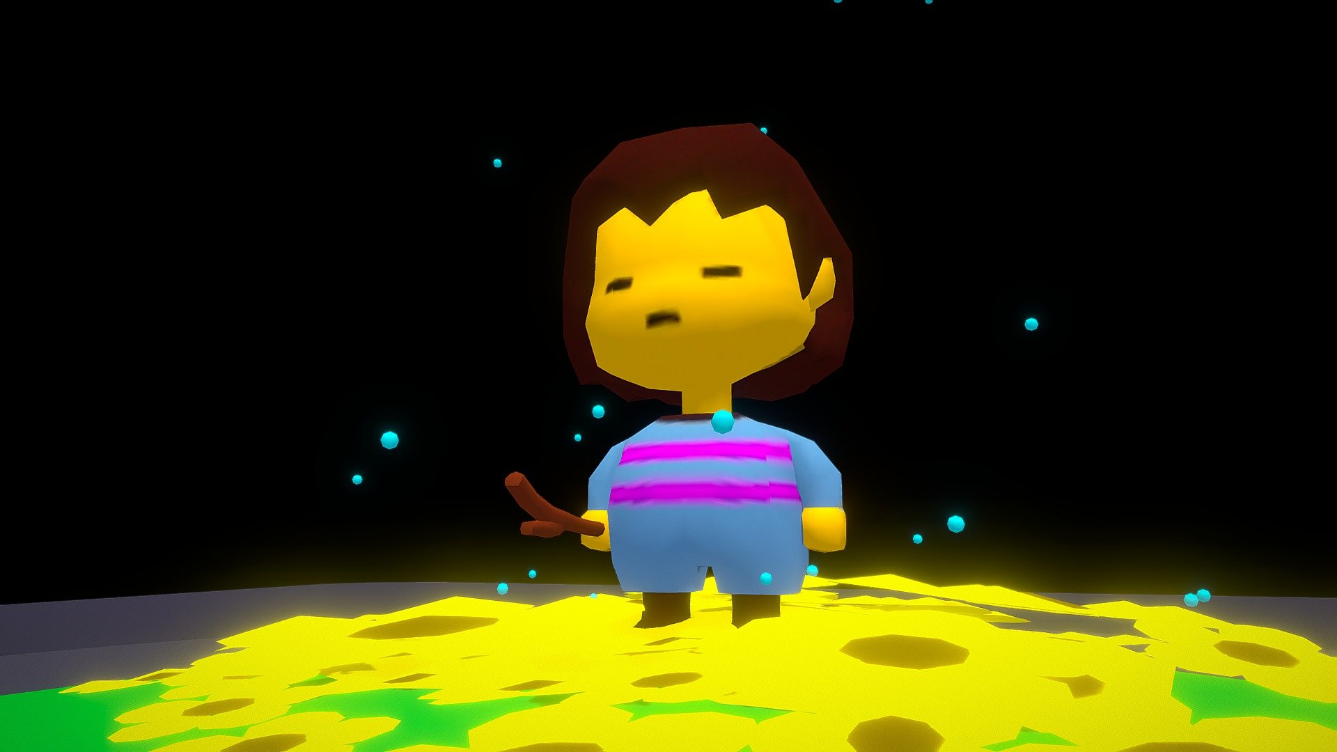 [Old] Undertale 3D - Fallen Down - 3D model by LuAnton [f604efc ...