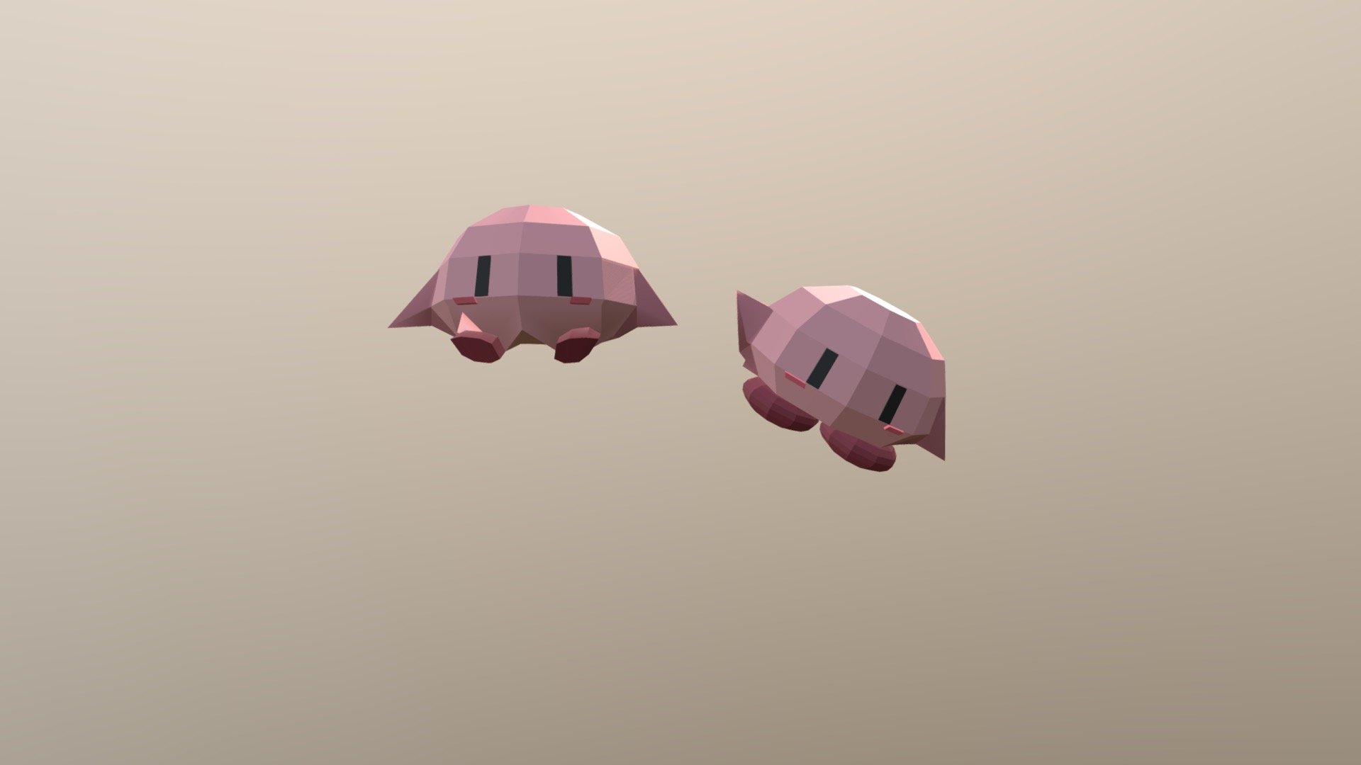Kirby Animation - 3D model by Alan.Ye [f607341] - Sketchfab