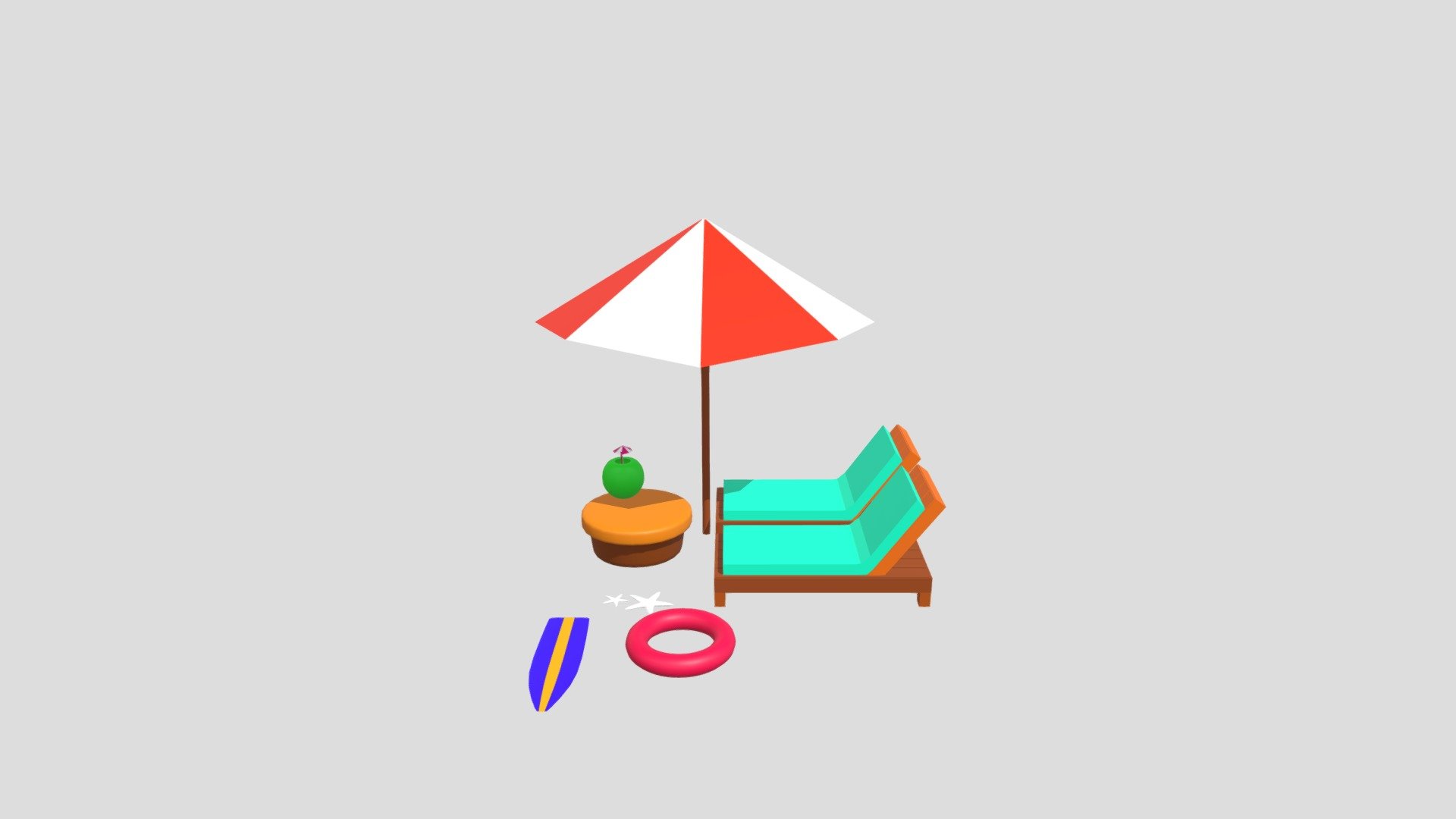 Beach Assets - Download Free 3D model by Bombshell69 [f60848e] - Sketchfab