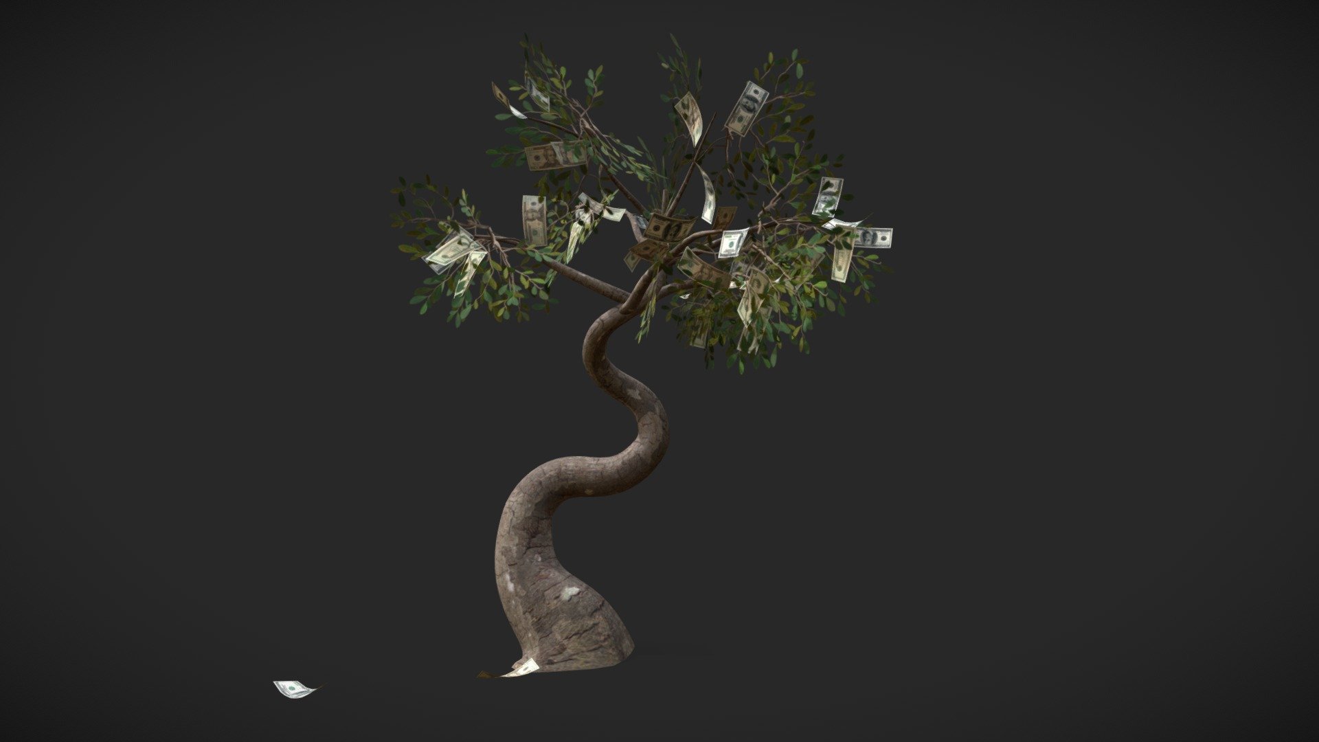 Money Tree created in SpeedTree - Buy Royalty Free 3D model by mavahtin ...
