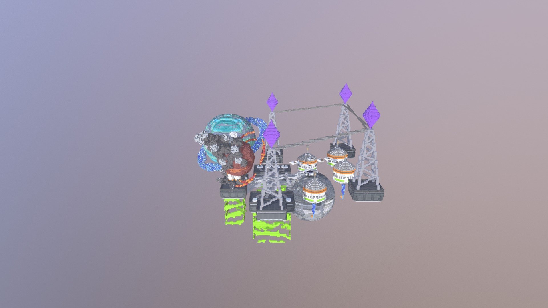 space spawn skyblock - 3D model by LouwQii [f60c5d5] - Sketchfab
