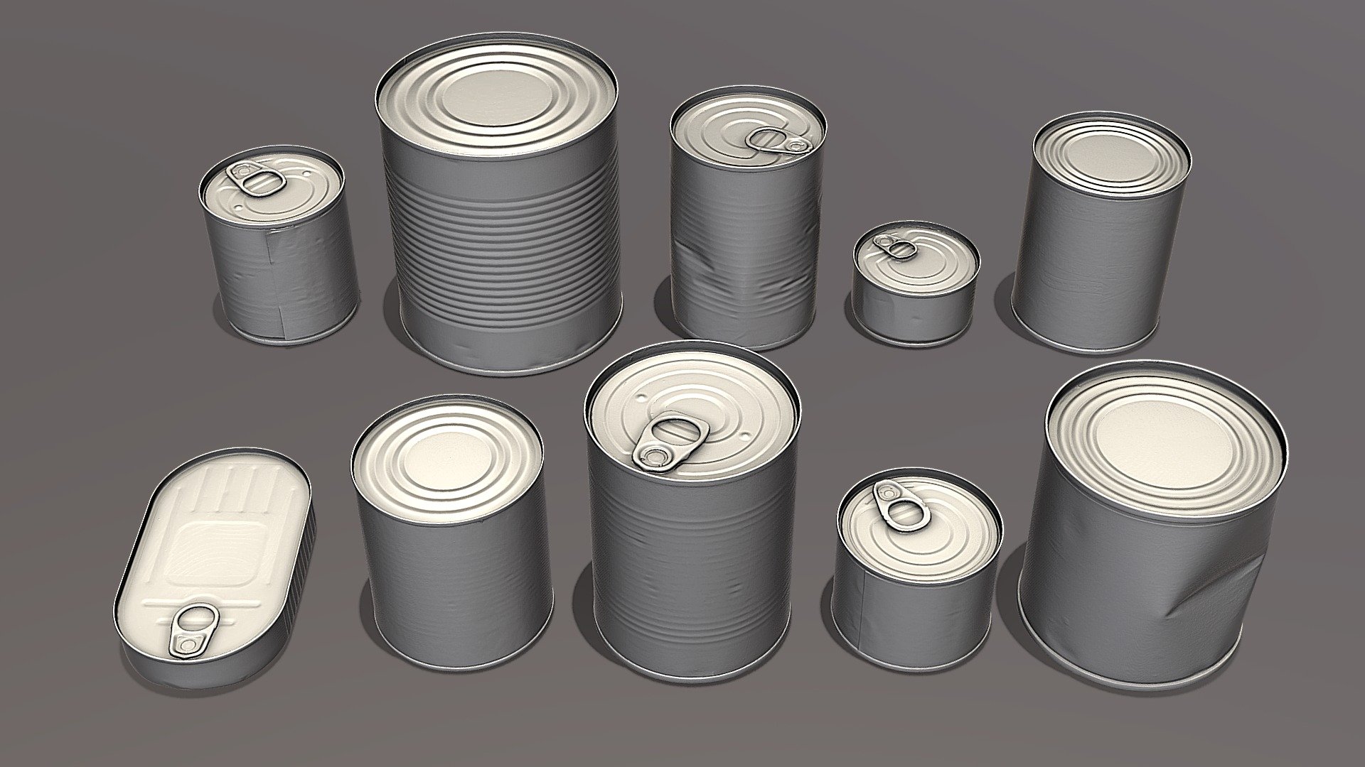 Photogrammetry Scanned Tin Cans Pack - 3D model by kanistra [f60d025 ...