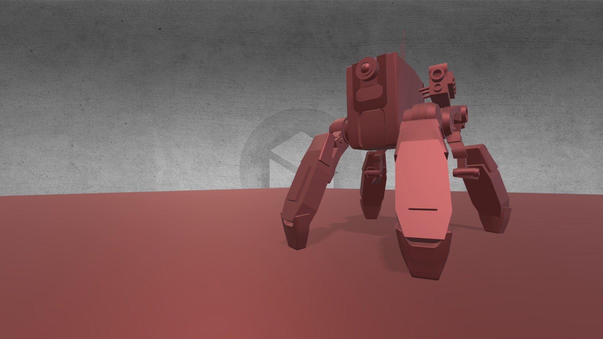 robot_4_legs_toon_copy - 3D model by ahar11 [f6113d4] - Sketchfab
