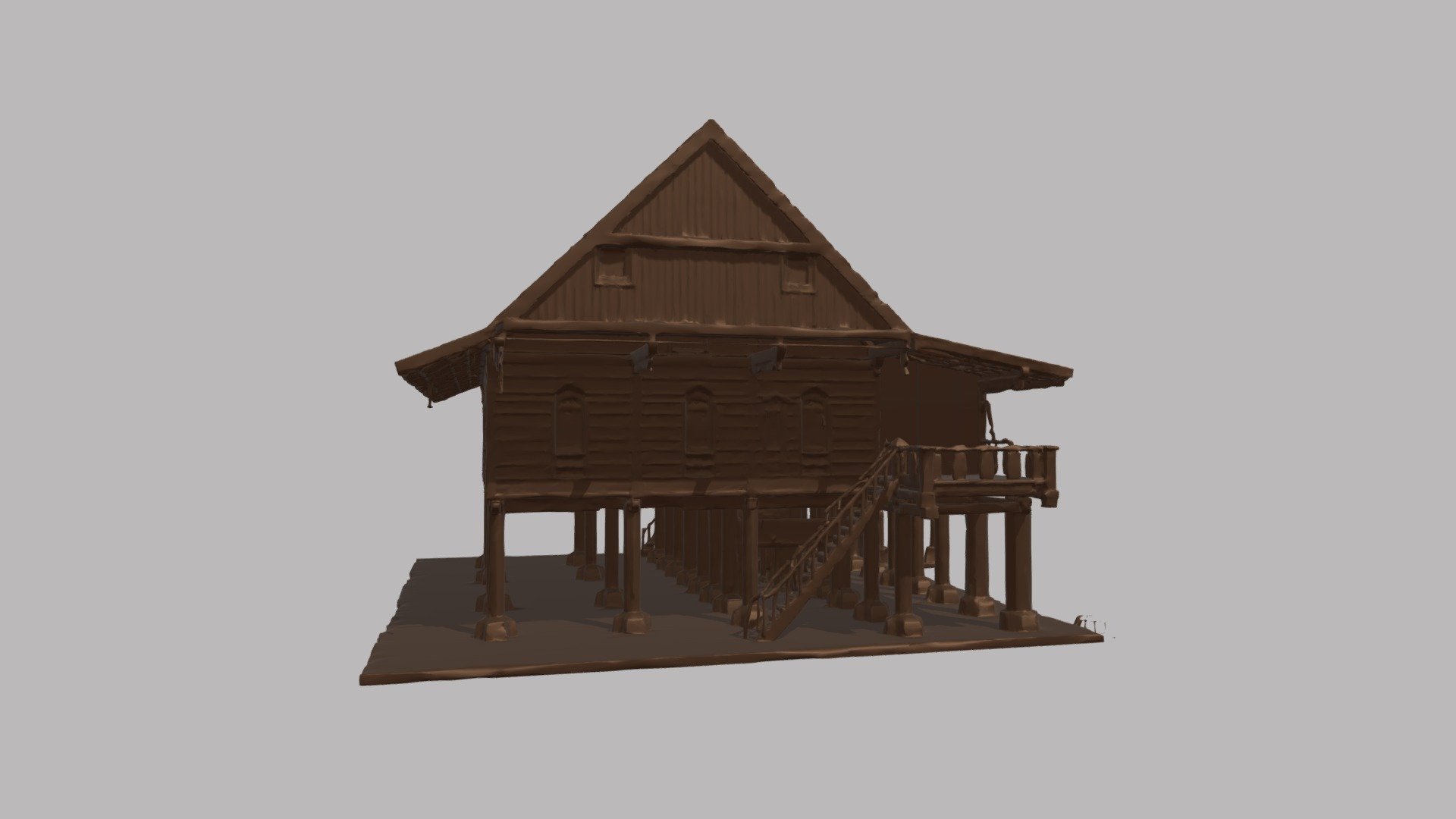 Rumah_Adat_Bugis - 3D model by tehkotakmo58 [f612921] - Sketchfab