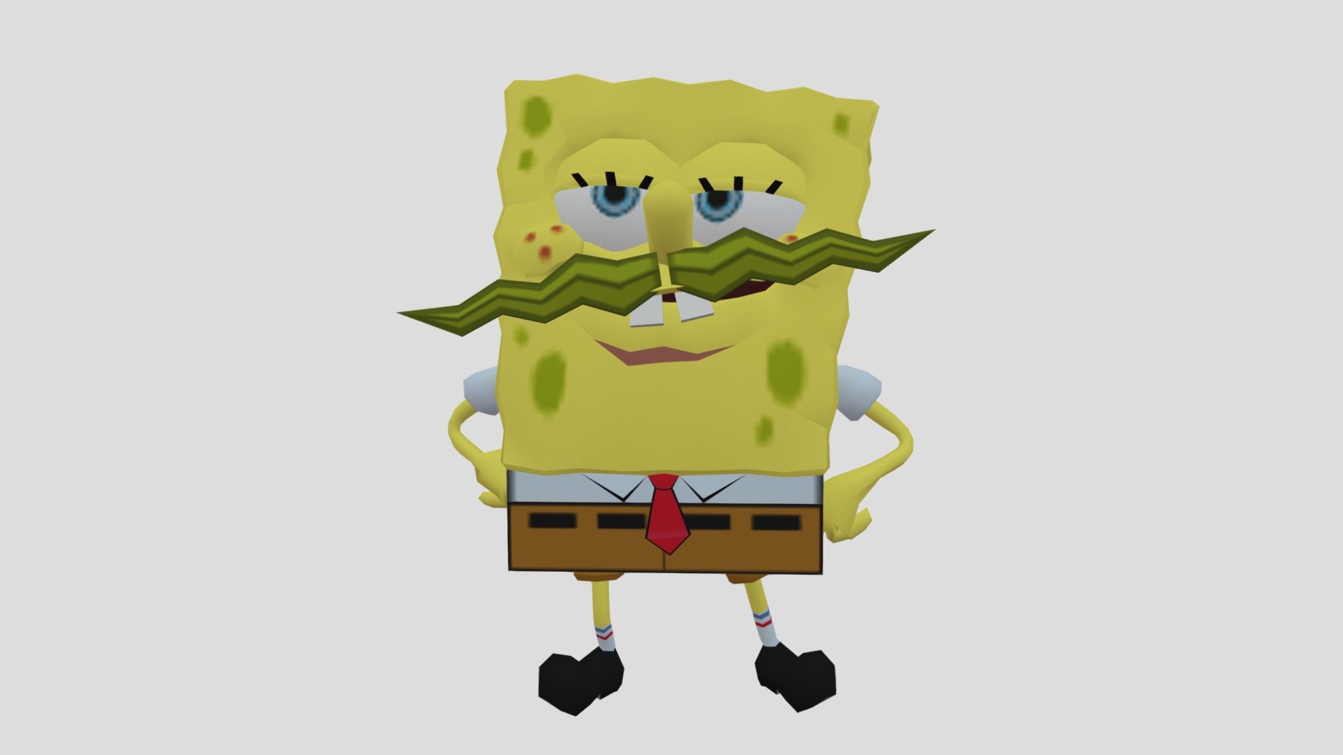 TSSM - SpongeBob Mustache - Download Free 3D model by SMF Features ...