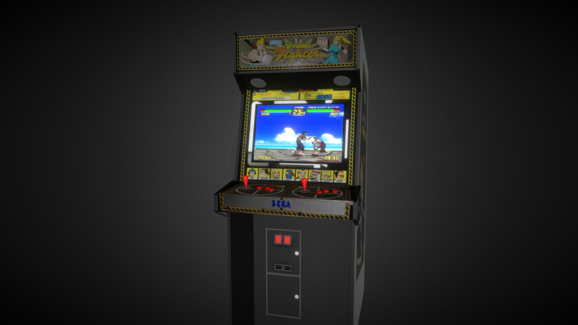 Virtua Fighter Arcade - 3D model by MarkHarvey [f618a0c] - Sketchfab