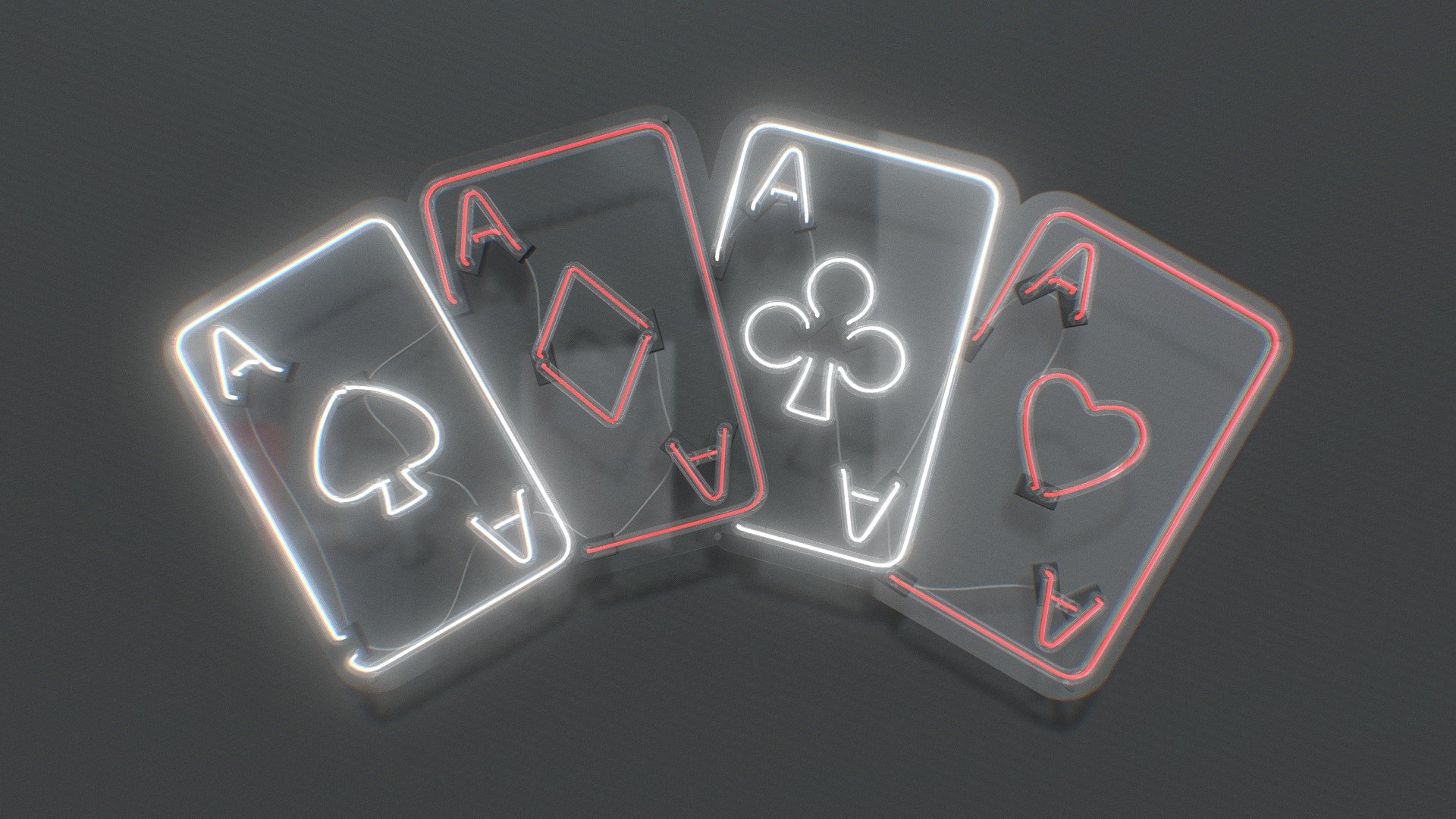 Poker 2 - Neon Sign - 3D model by NEONPLEX [f618a76] - Sketchfab