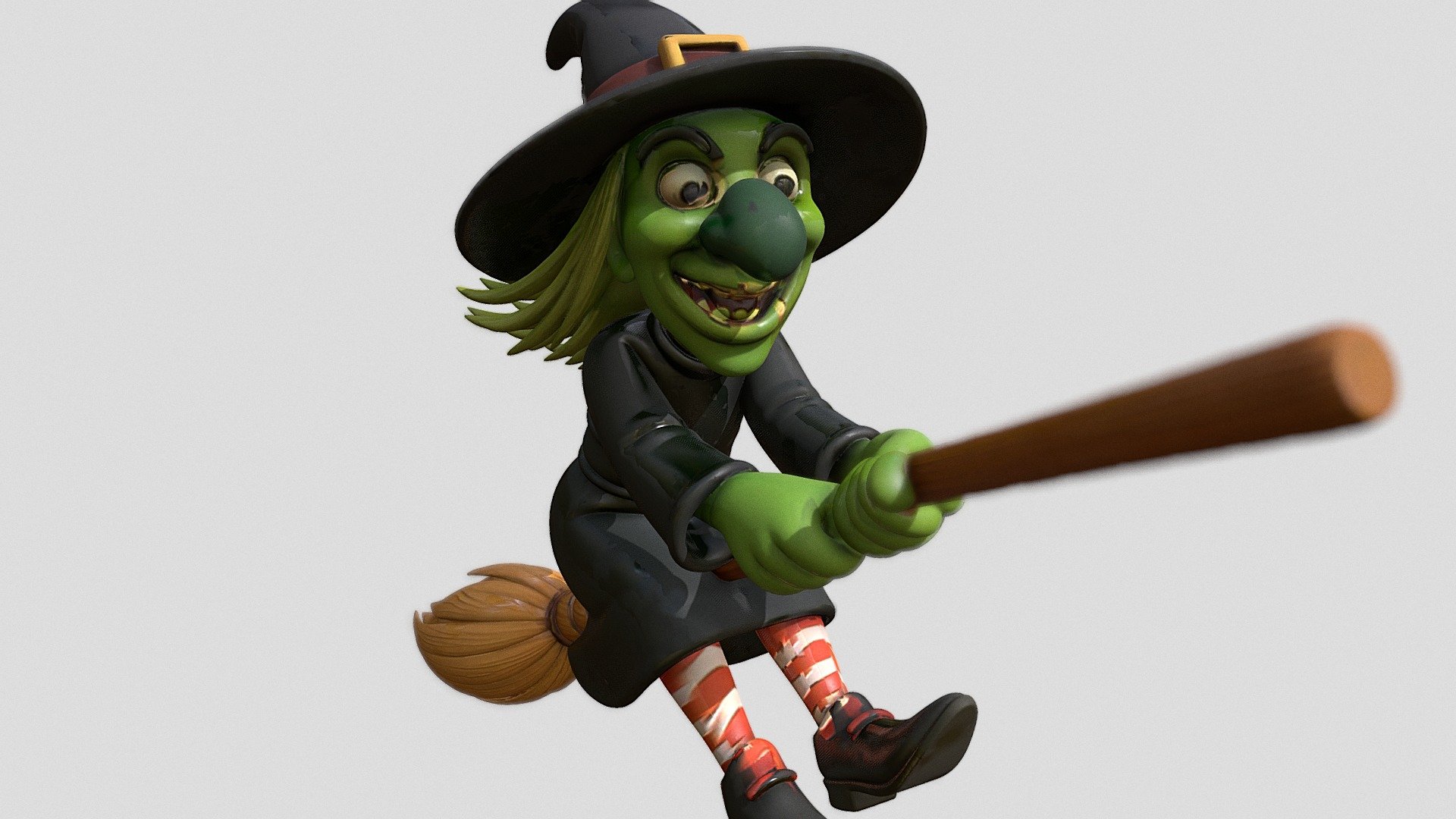 Wicked Witch of the West – Stylized 3D Character - 3D model by Andrin ...