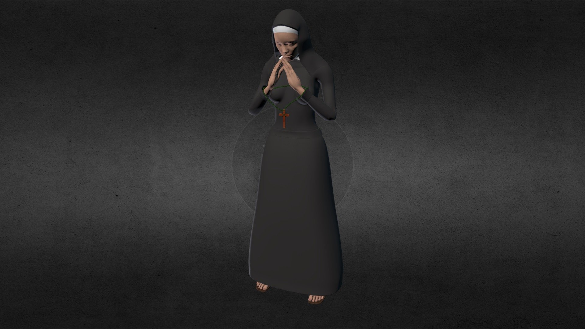 Nun Prayer - 3D model by Deadpool2018 [f61a618] - Sketchfab
