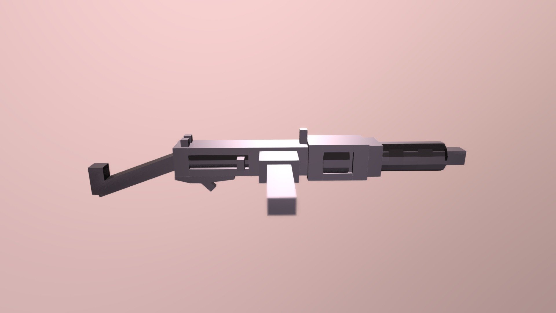 Sten Gun(Machine Carbine) - Download Free 3D model by Voxel Creeper ...