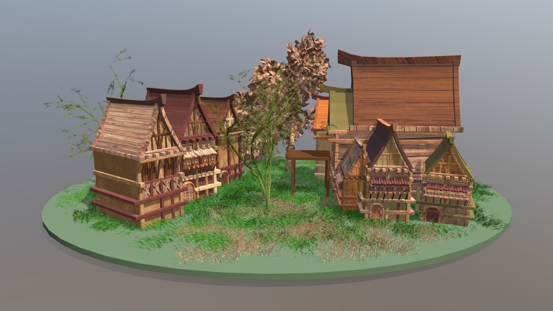 Log Cabin - 3D model by SichenLiang [f61b4cc] - Sketchfab