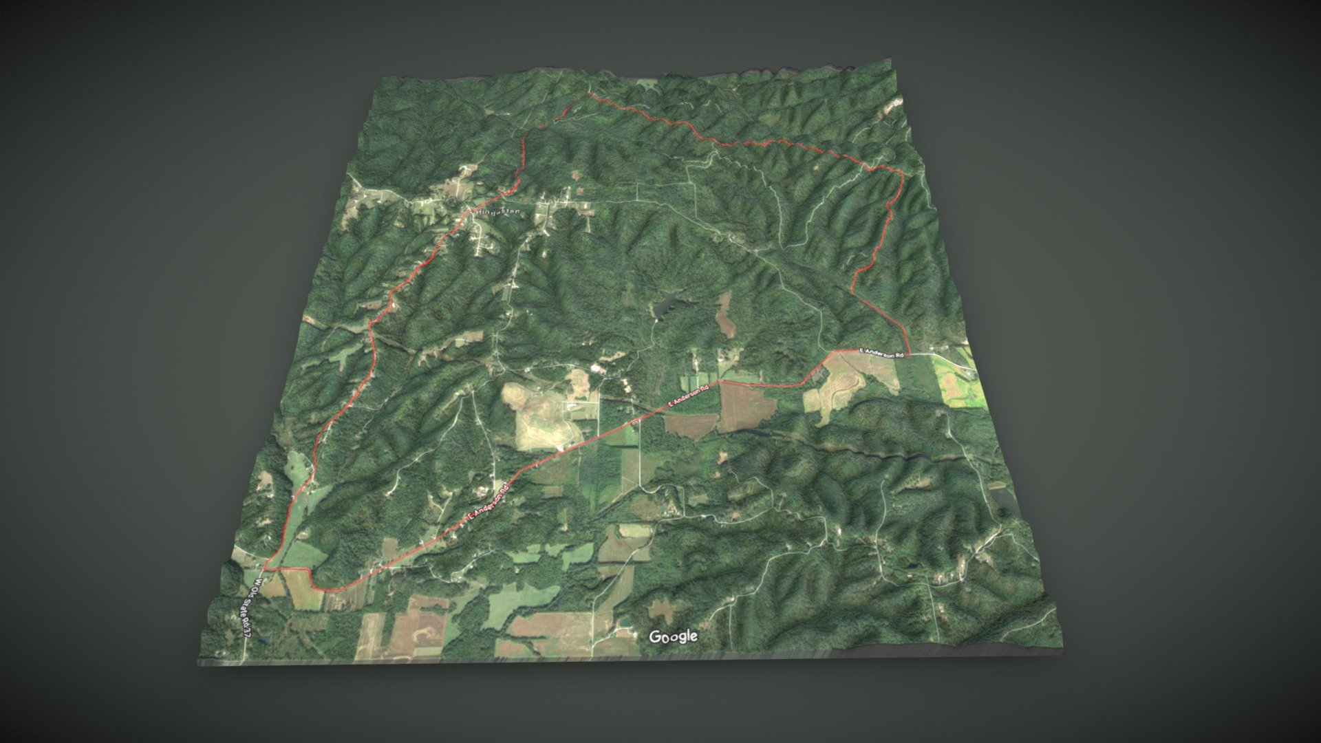 IUB Forest Loop Map - 3D model by Advanced Visualization Lab - Indiana ...