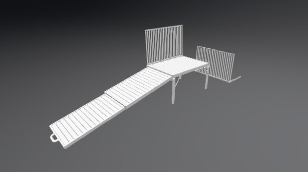 portable equine therapy ramp - 3D model by SirHellsir [f624b10] - Sketchfab