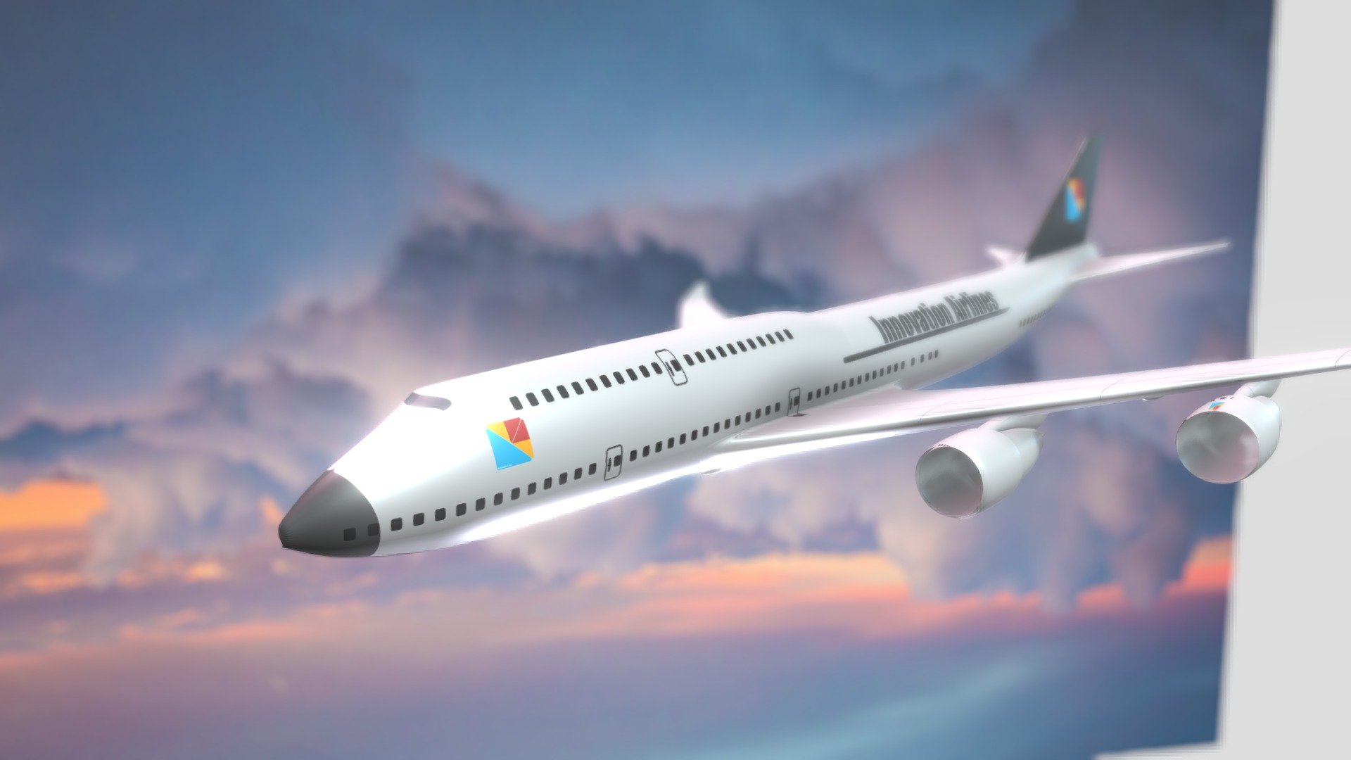 Boeing 747-400 - 3D model by michael-dg [f625406] - Sketchfab